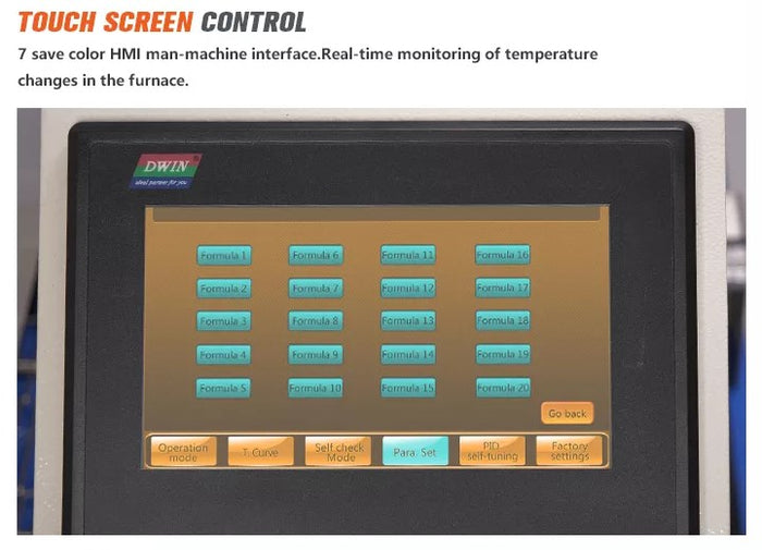 iTECH RF-C1235C 12 Zones Hot Air SMT Convection Reflow Oven with Chain